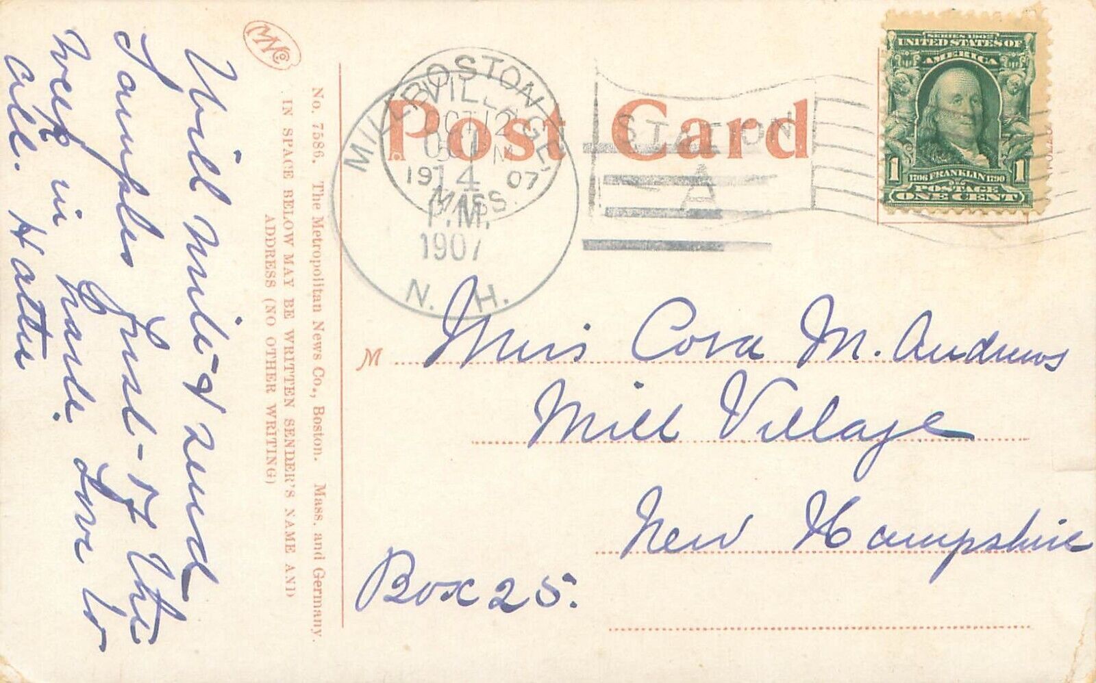 Boston Massachusetts Canoeing on the Charles River at Riverside, 1907 ...