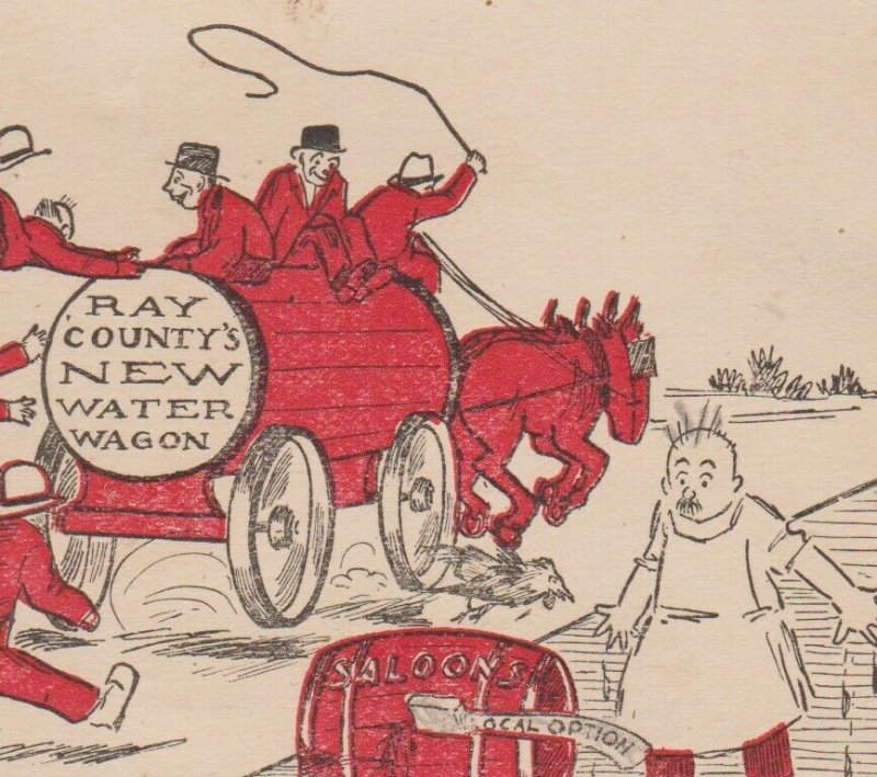 Richmond MISSOURI 1908 TEMPERANCE CARD Prohibition ANTI-ALCOHOL Social ...