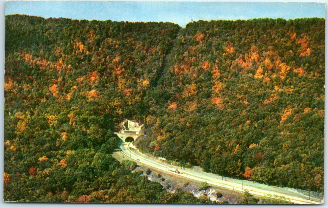 Aerial View of Blue Mt. Tunnel - World's Most Scenic Highway - Penn ...