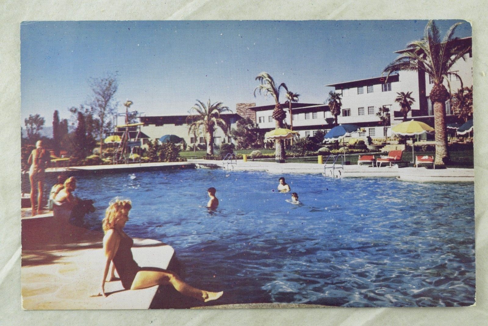 1940's-50's Olympic Swimming Pool, Flamingo Hotel, Las Vegas Nevada ...