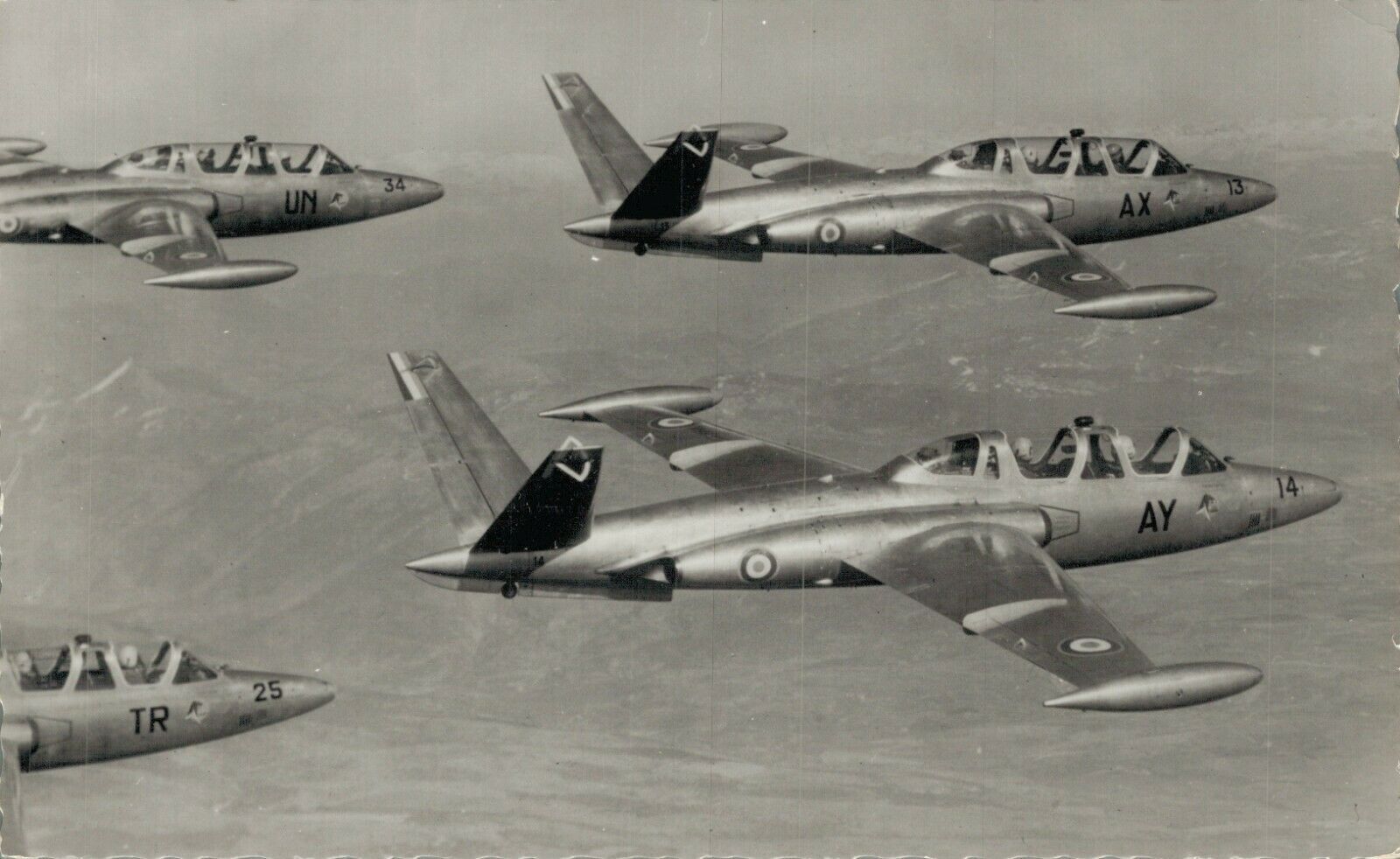 Aviation Potez Fouga Magister Two-Seat Jet Trainer Aircraft Vintage ...