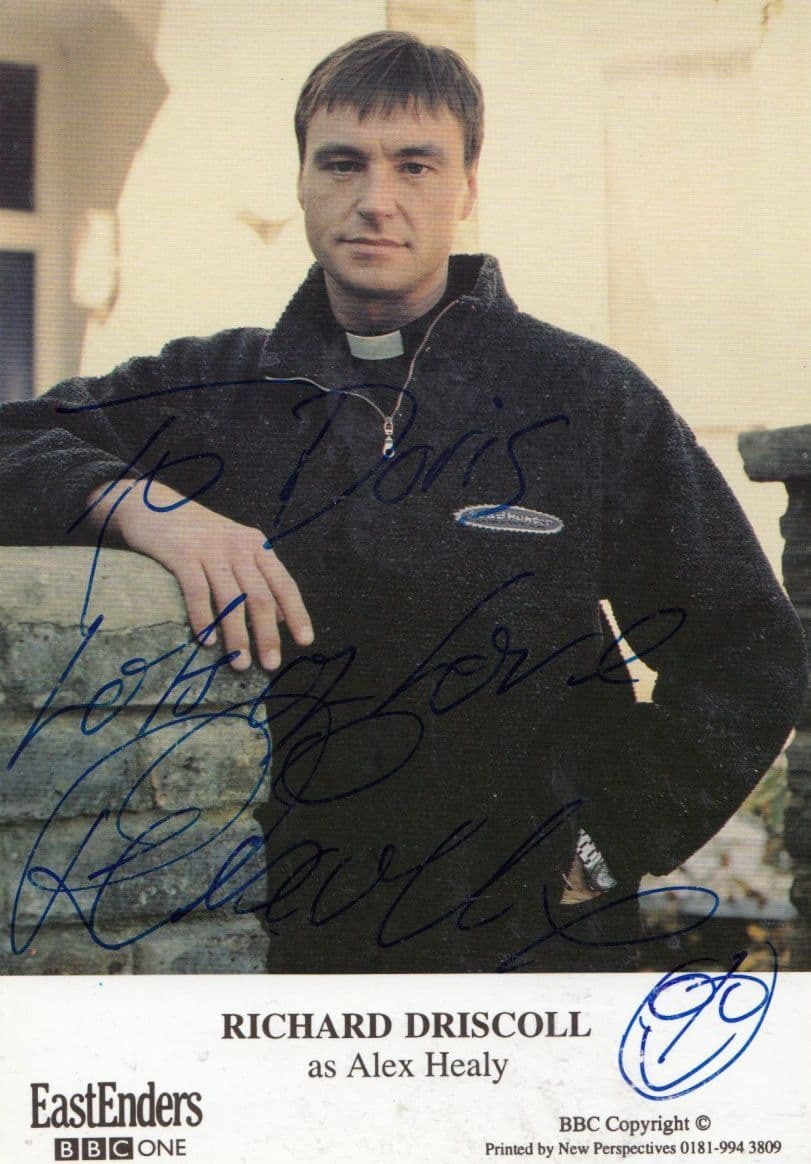Richard Driscoll as Alex Healy BBC Eastenders Hand Signed Cast Card ...