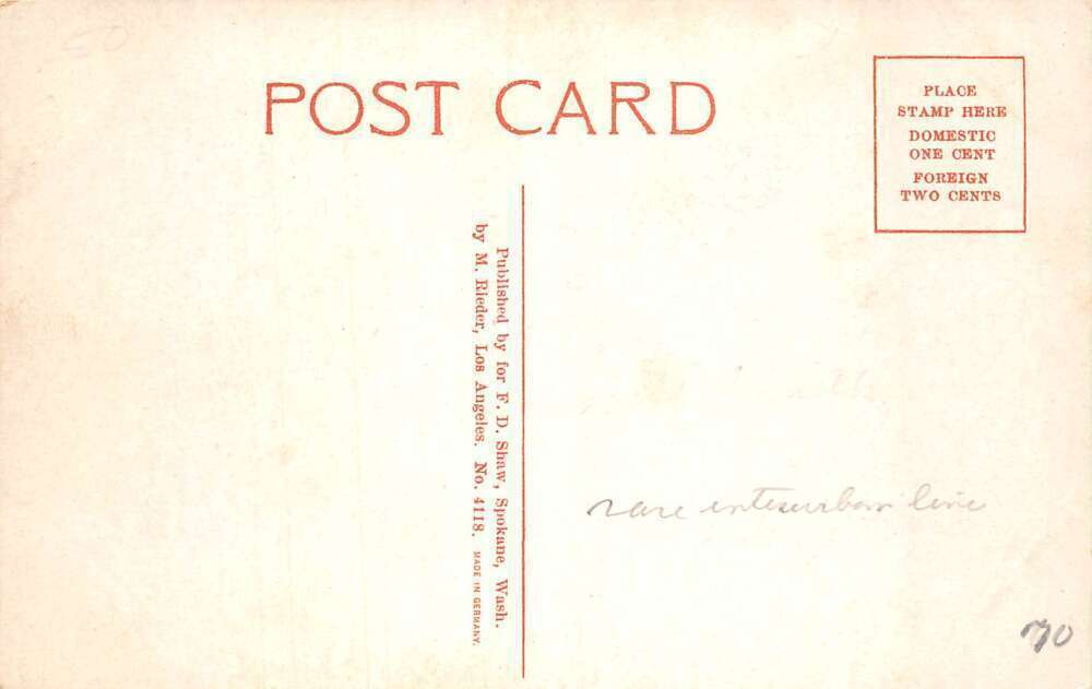 Spokane Washington Electric Terminal and Trolley Car Vintage Postcard ...