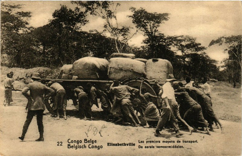 PC CPA Belgian Congo, Elisabethville, LES Premiers Moyens, Postcard ...