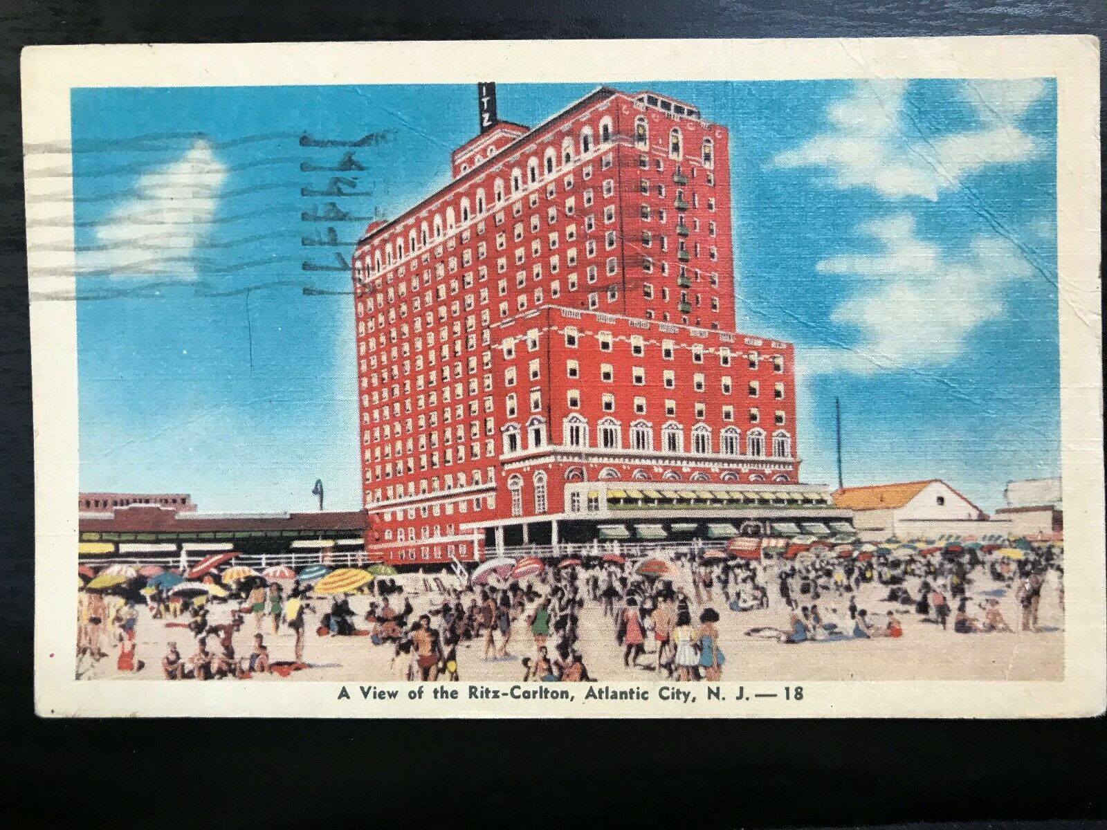 Vintage Postcard 1946 A View of the Ritz Carlton Atlantic City N.J ...