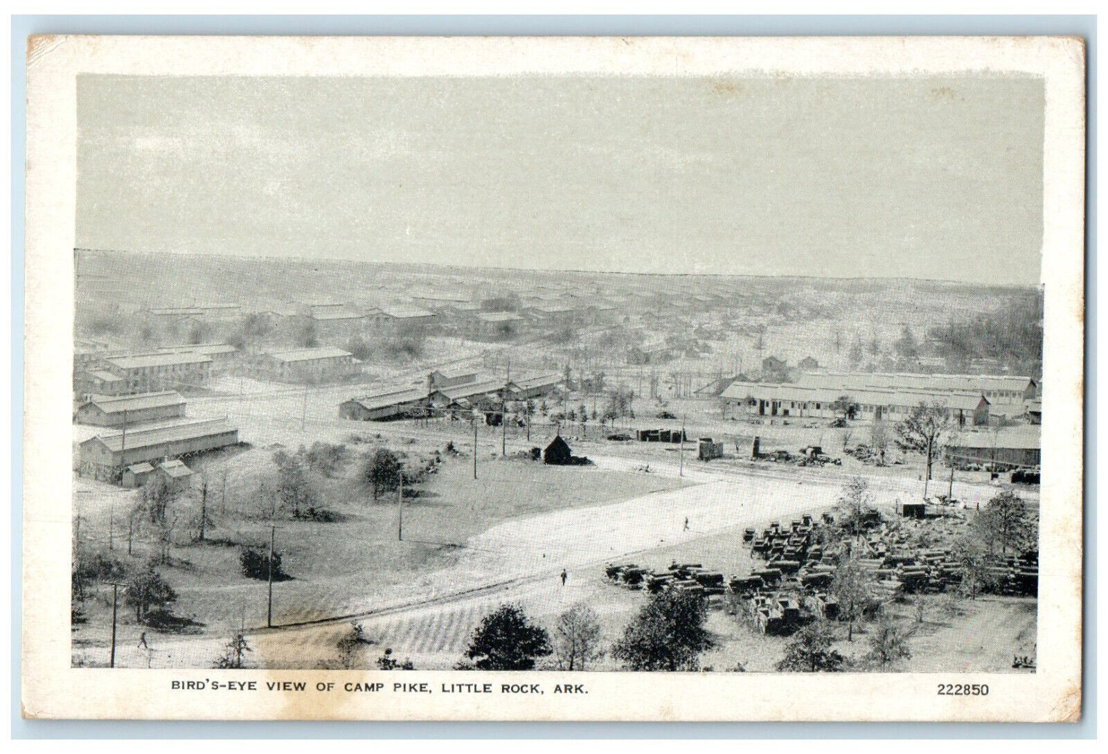 c1940's Bird's Eye View of Camp Pike Little Rock Arkansas AR WW2 ...