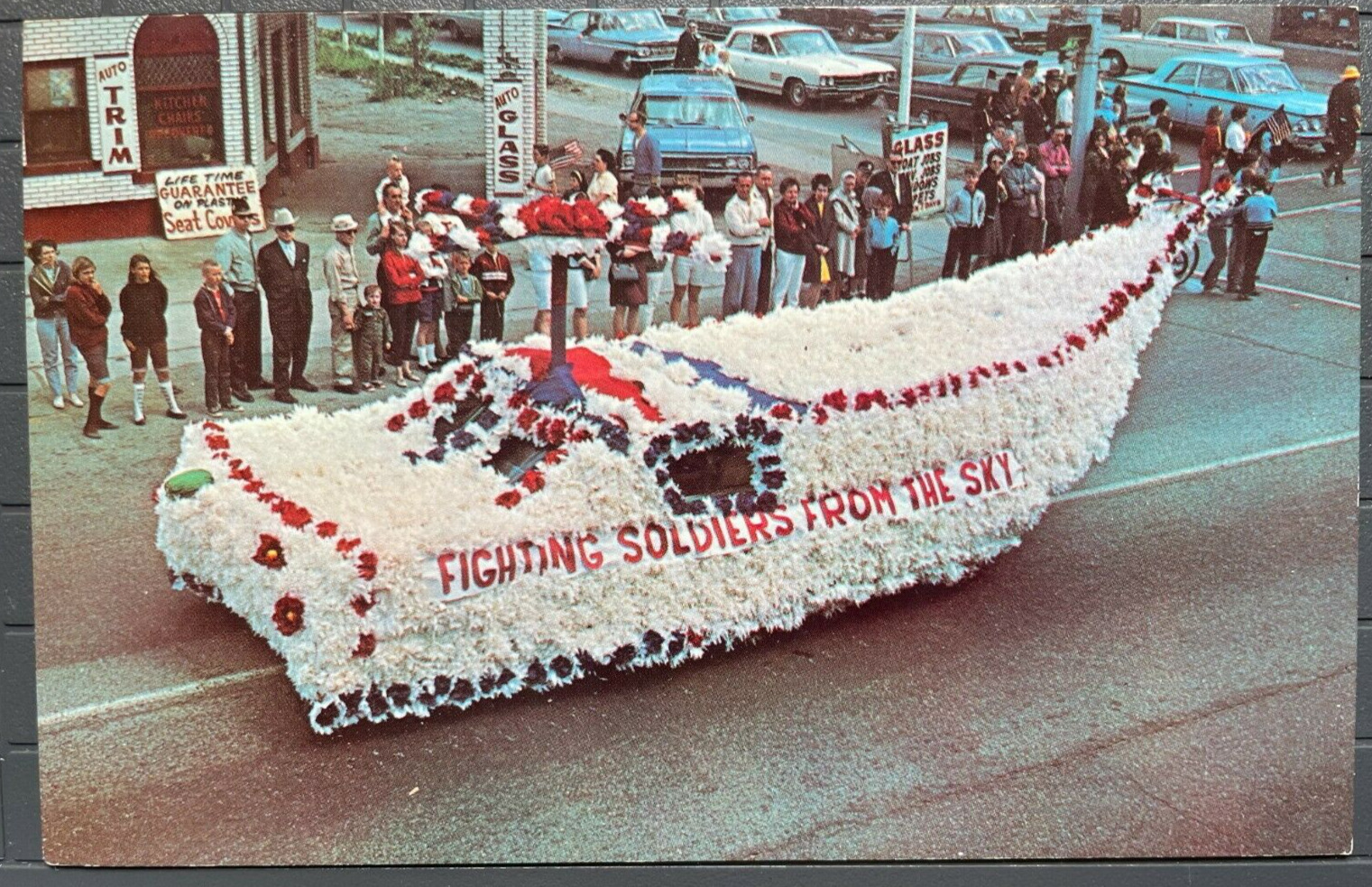 Vintage Postcard 1966 1st Place Float Memorial Day Parade Hazel Park ...