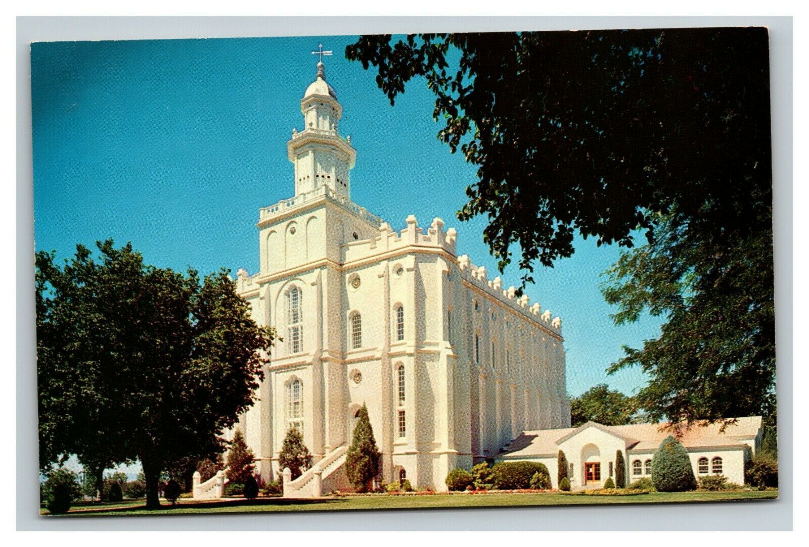 Vintage 1960's Postcard St. George LDS Mormon Temple St. George Utah ...