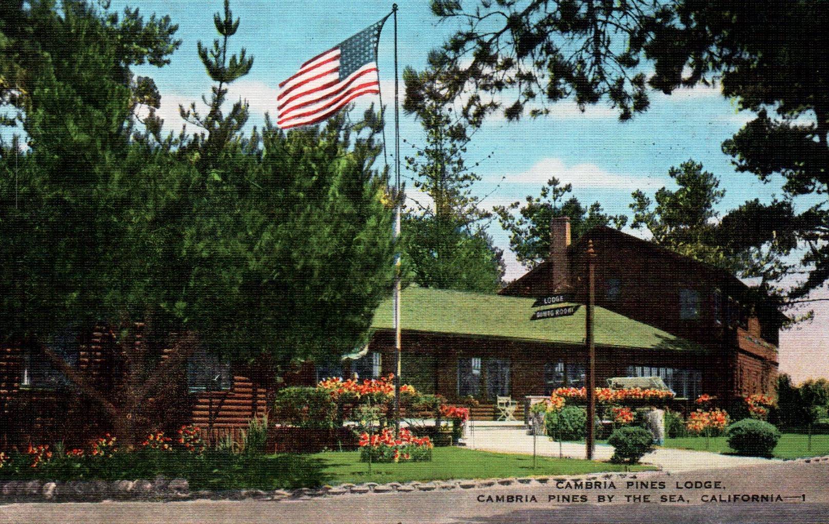 Cambria Pines By the Sea, California - The Cambria Pines Lodge - c1940 ...