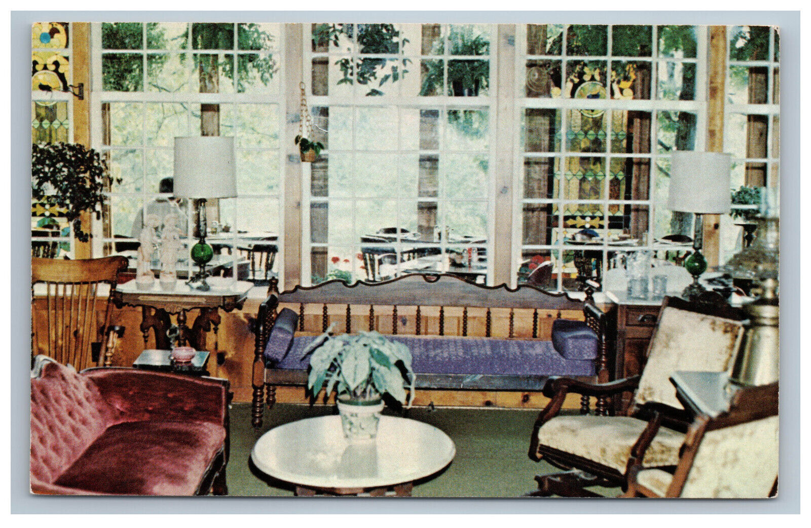 Noel Missouri Ginger Blue Resort Elk River "The Parlor" Postcard ...