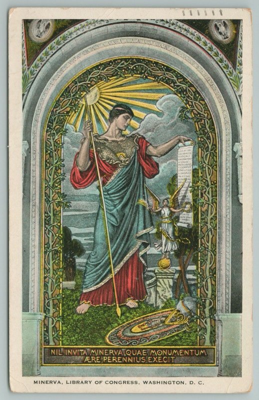 Washington DC~Minerva Library Of Congress~Vintage Postcard | United ...
