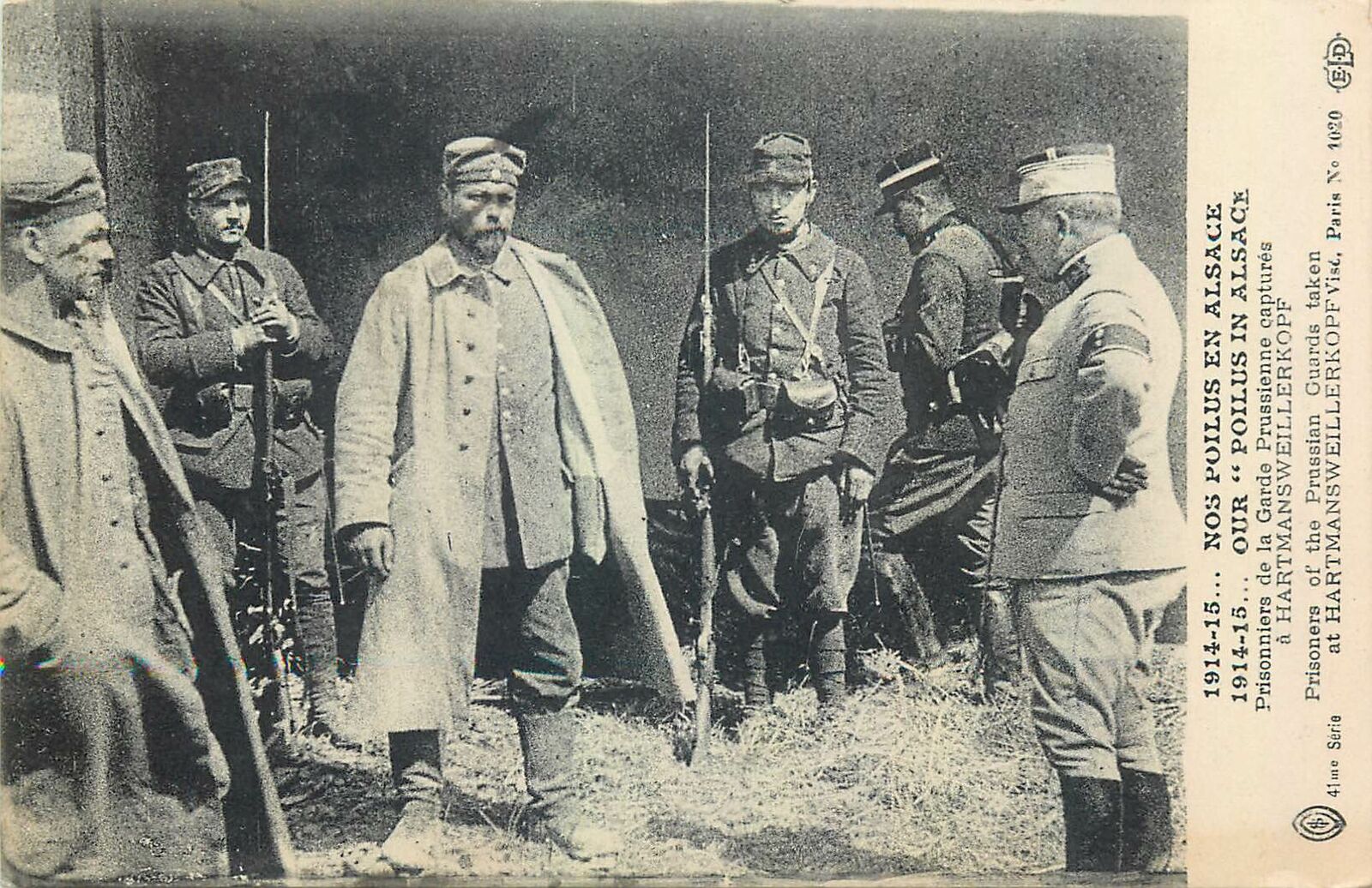 WW1 World War 1914/18 prisoners prussian guards taken ...