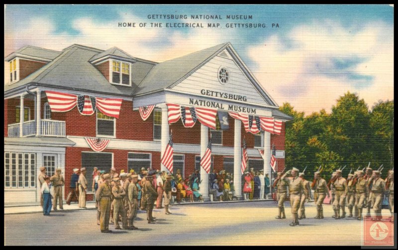 Gettysburg National Museum, Home of the Electrical Map, Gettysburg, Pa ...