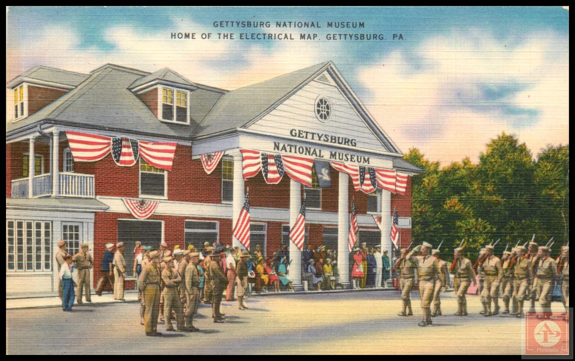 Gettysburg National Museum, Home of the Electrical Map, Gettysburg, Pa ...