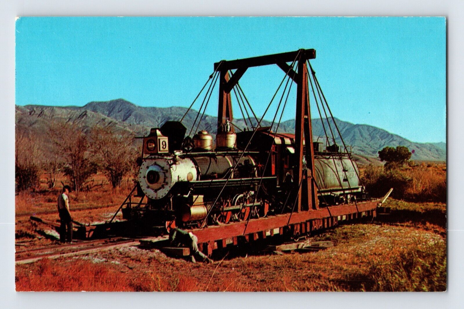 Postcard Railroad Train Carson Colorado Narrow gauge Steam Engine 1960s ...