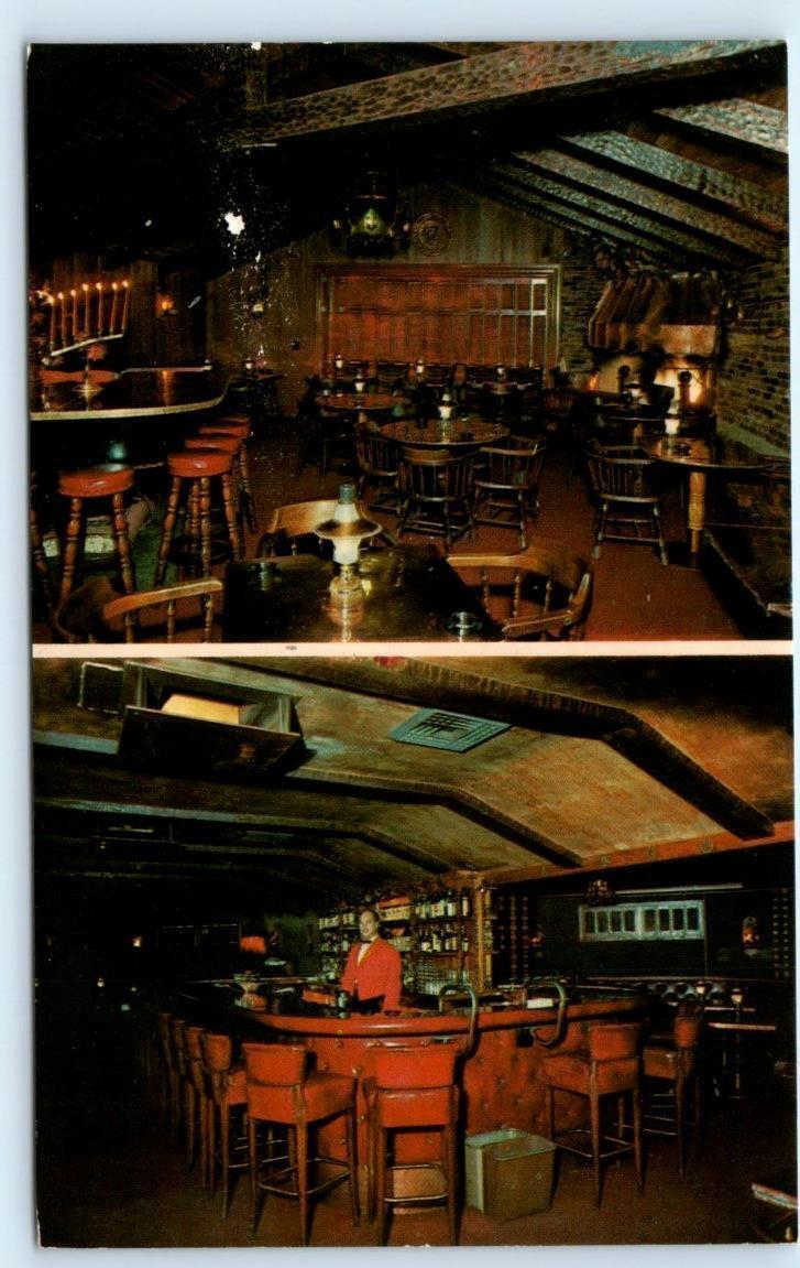 OXNARD, CA ~ Roadside Colonial House COPPER ROOM c1960s Ventura County ...