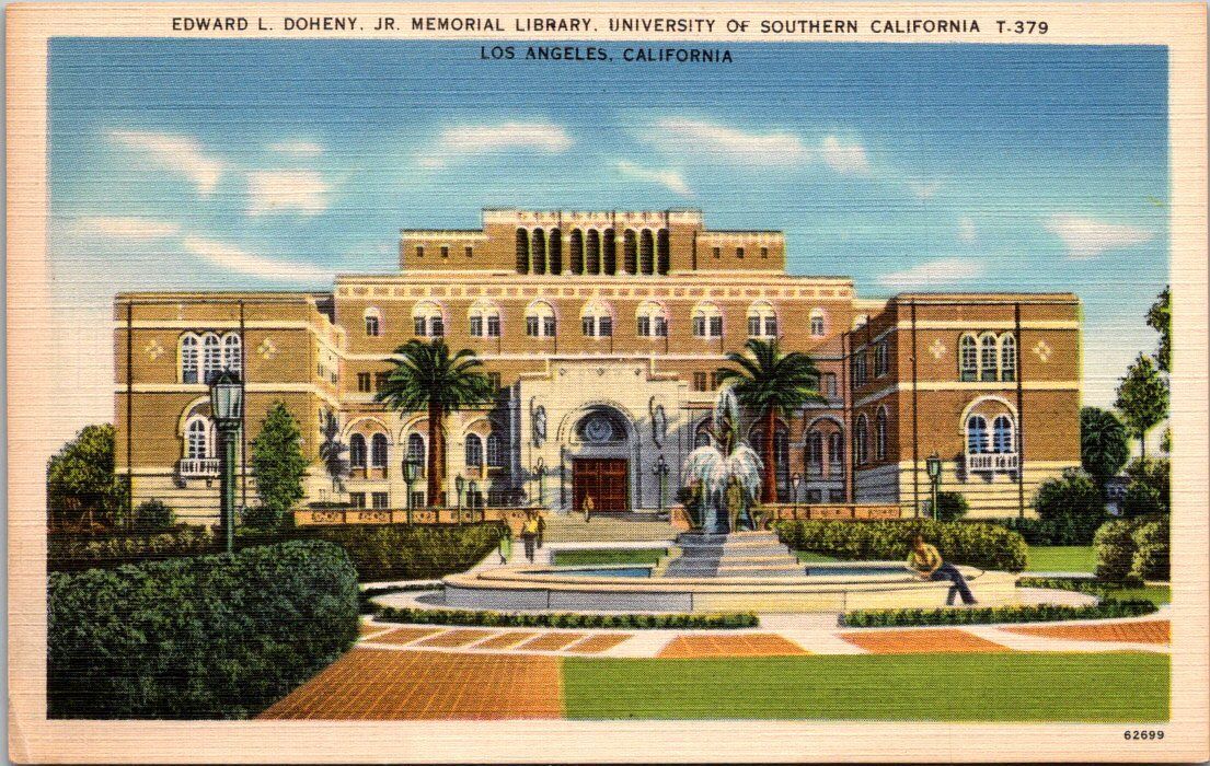 California Los Angeles Edward L Doheny Jr Memorial Library USC | United ...