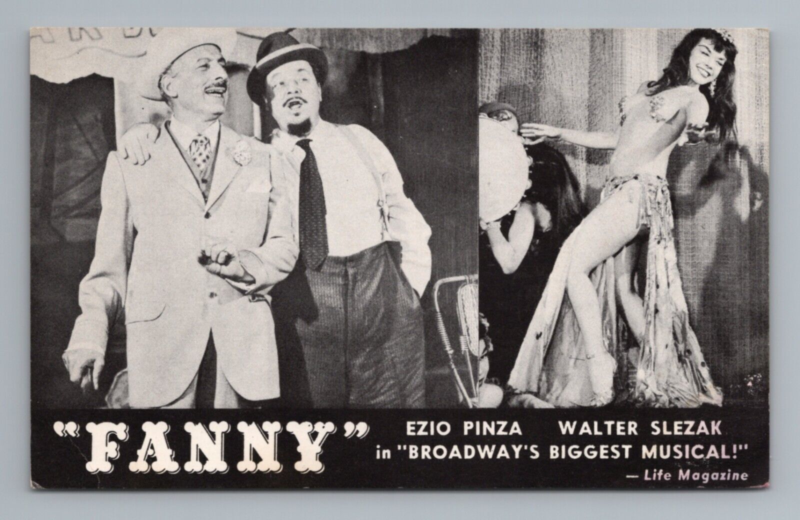 Fanny Musical Burlesque Risque Pinza Slezak Broadway Vintage Postcard ...