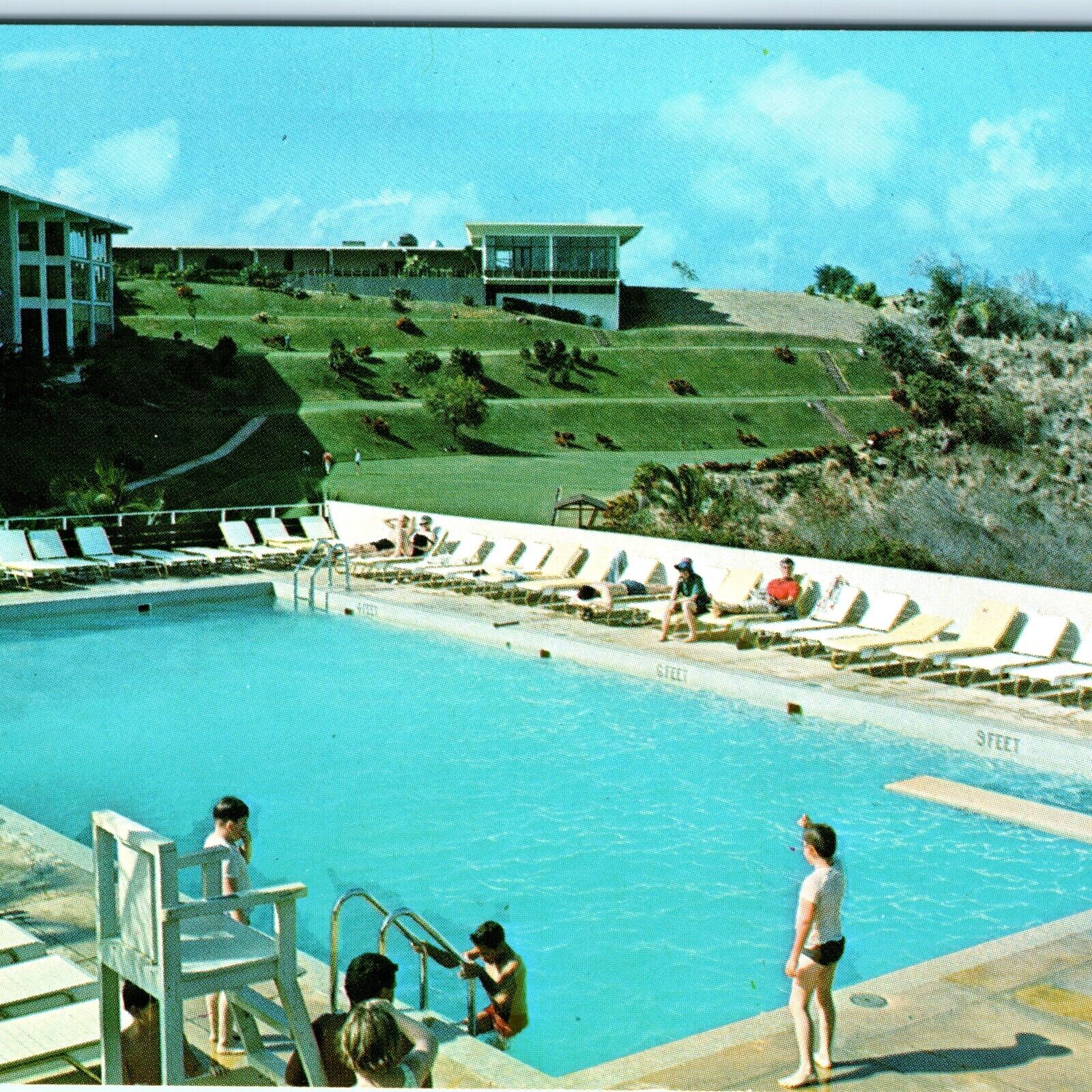 c1960s Fajardo, Puerto Rico Pool Terrace Hotel El Conquistador Chrome PC PR A300 | Latin & South ...