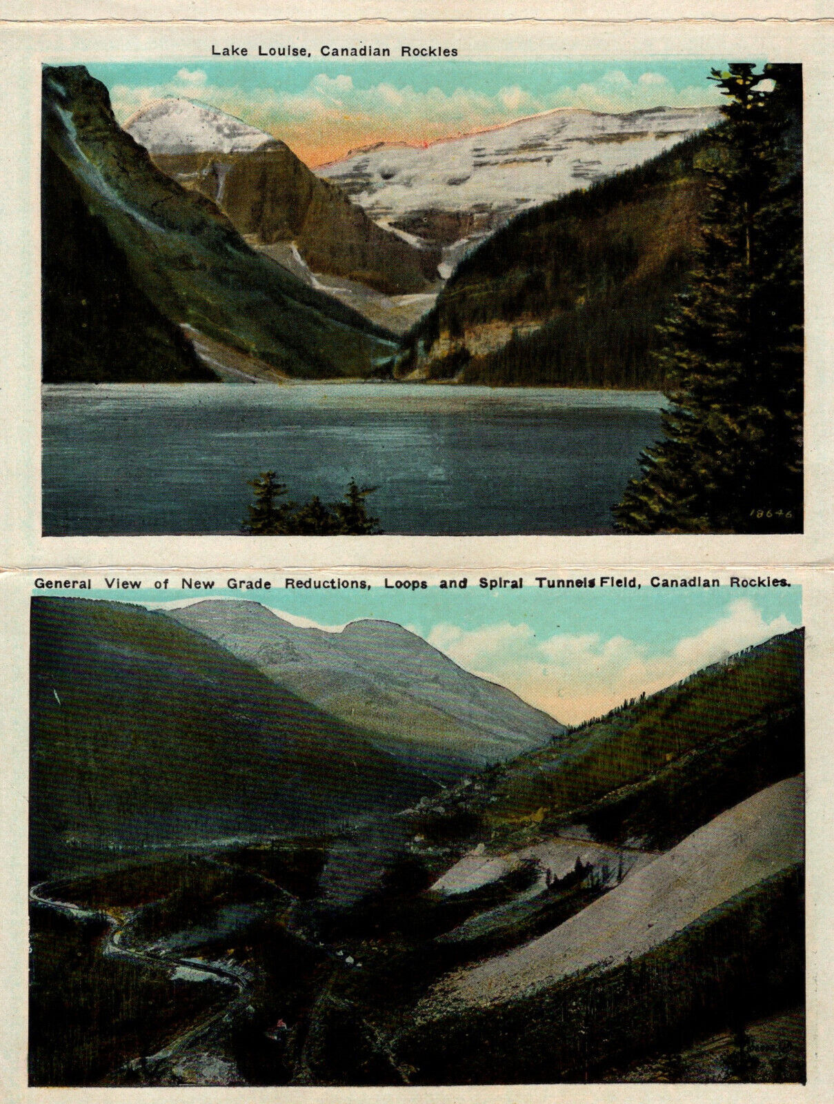 Souvenir Views Of The Canadian Rockies, Antique Valentine & Sons Folder ...