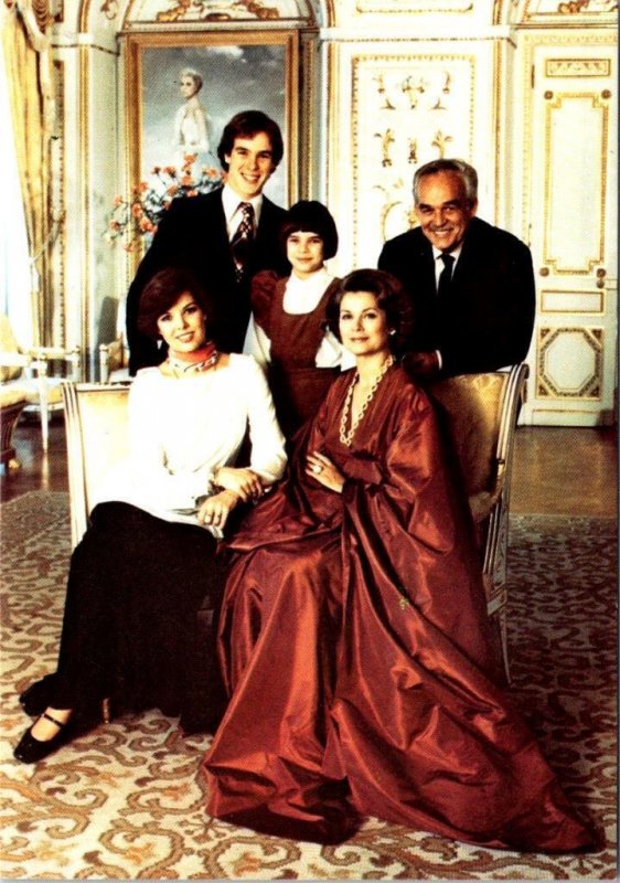 Monaco, PRINCE RAINIER & PRINCESS GRACE Royal Family Portrait 4X6 ...