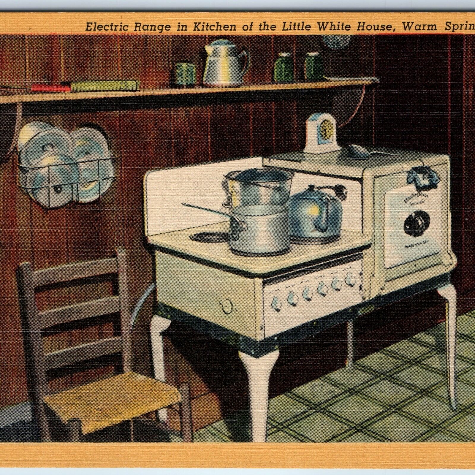 1948 Warm Springs, GA Kitchen Range Little White House Roosevelts Home ...