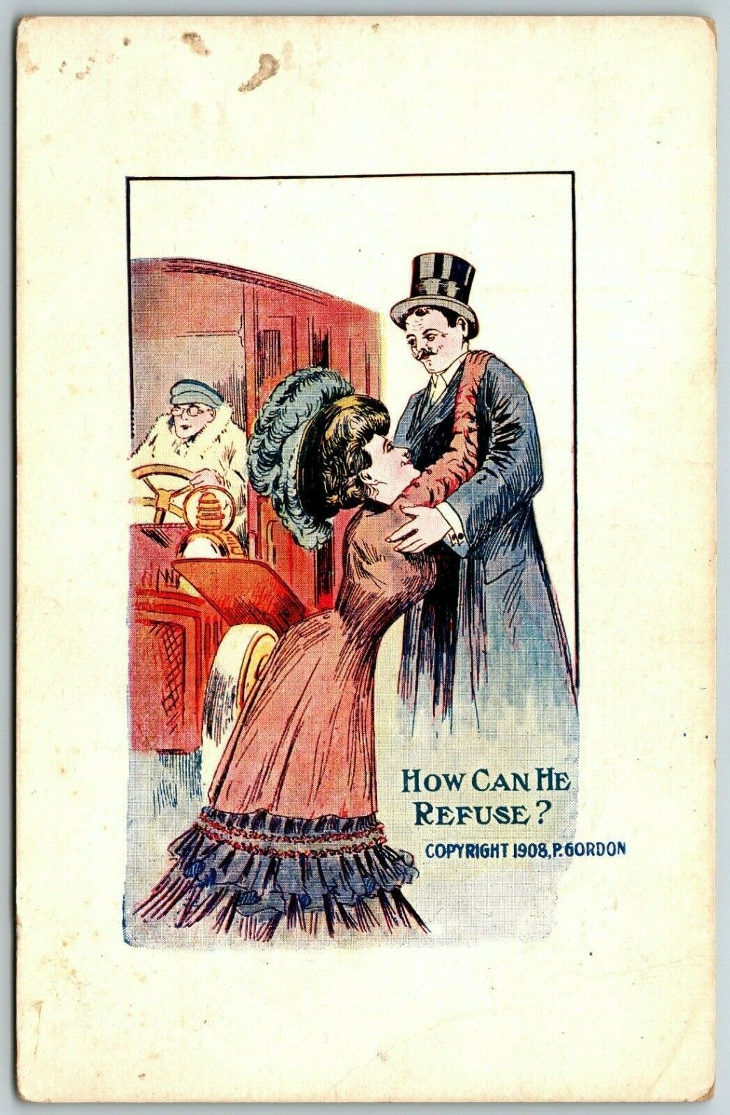 How Can He Refuse, Man Woman Comic - Postcard | Asia & Middle East ...