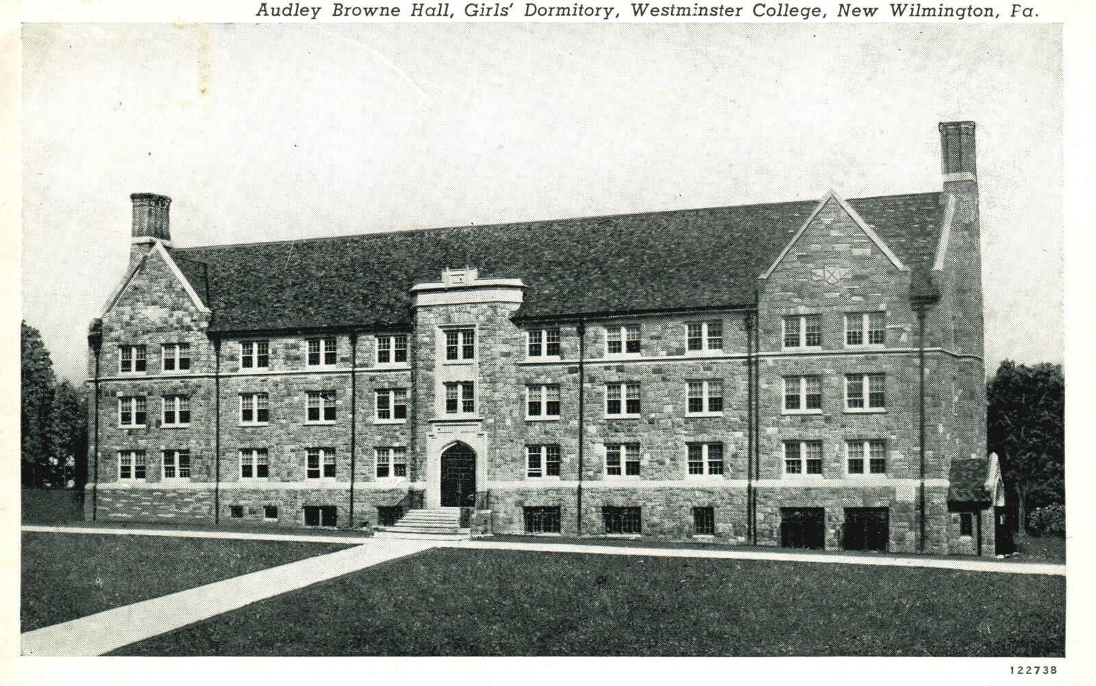1940s Audley Brown Hall Westminster College New Wilmington Penna Posted ...