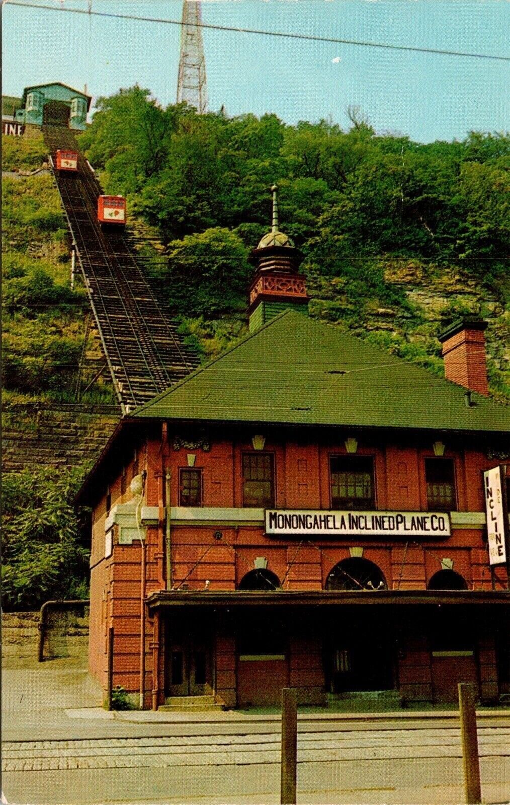 Monongahela Inclined Plane Hill Climbing Trolley Pittsburgh PA Postcard ...