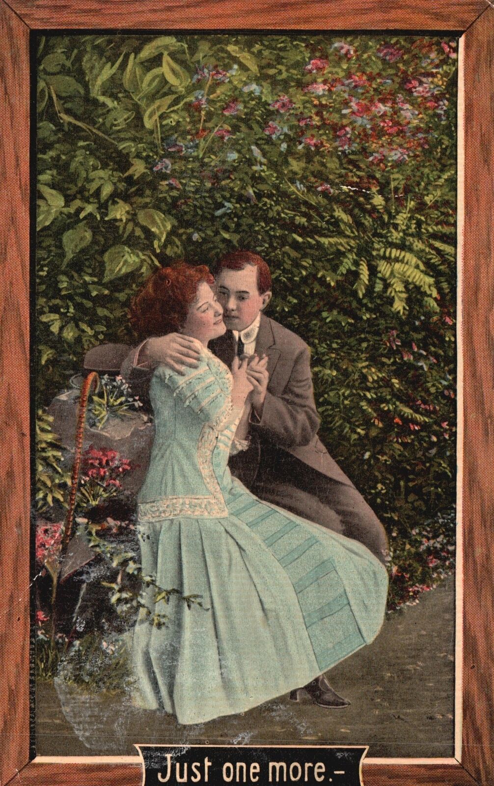 Vintage Postcard 1910's Lovers Couple Cuddling Sweet Moments At The ...