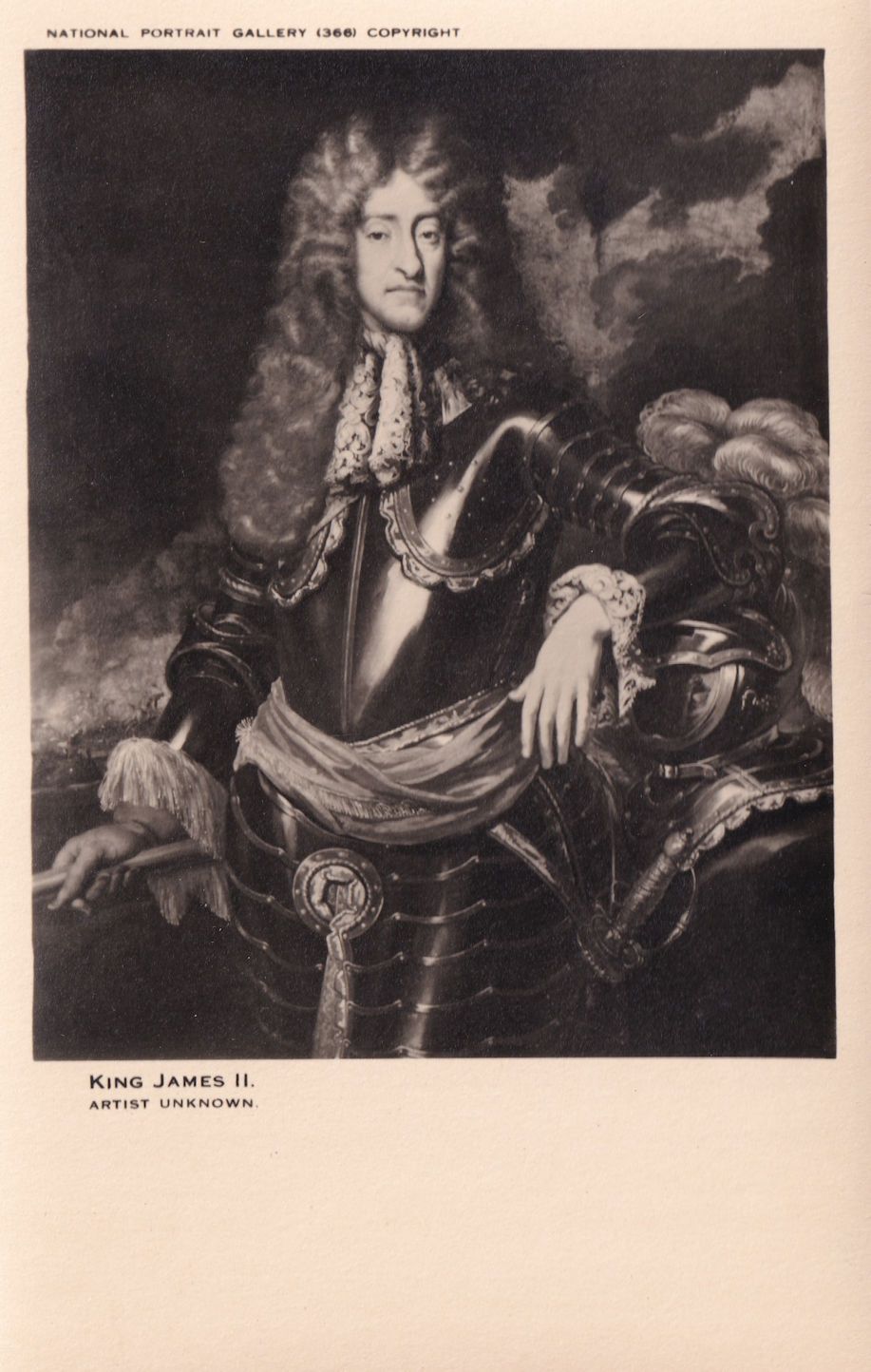 King James II National Portrait Gallery Painting Postcard | Topics ...