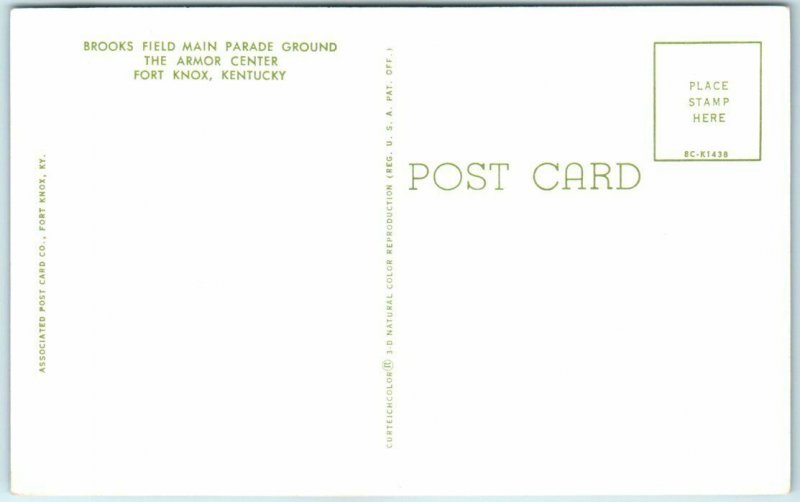 Brooks Field Main Parade Ground, The Armor Center - Fort Knox, Kentucky ...