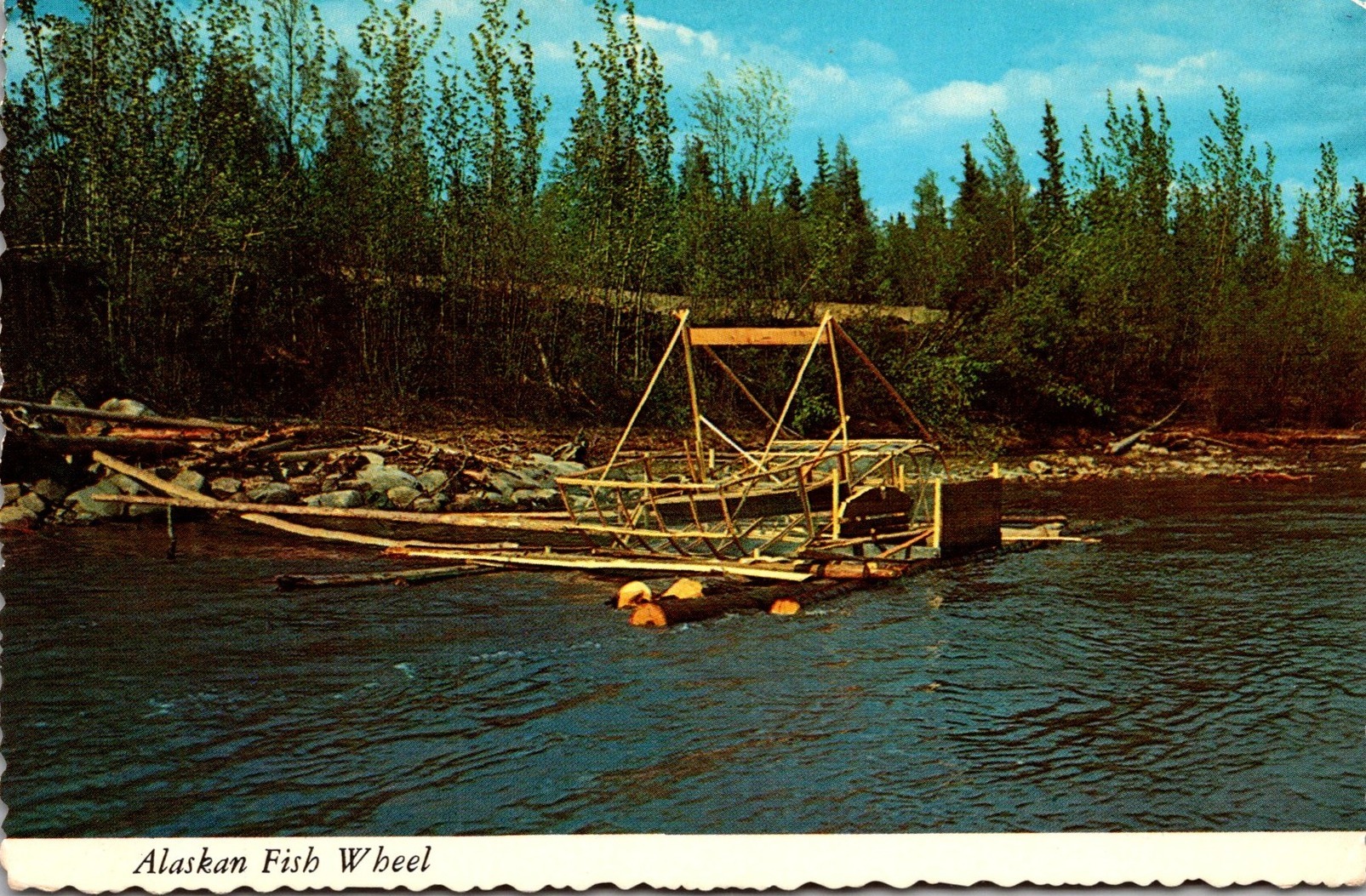 Alaska Typical Alaskan Fish Wheel 1976 | United States - Alaska - Other ...