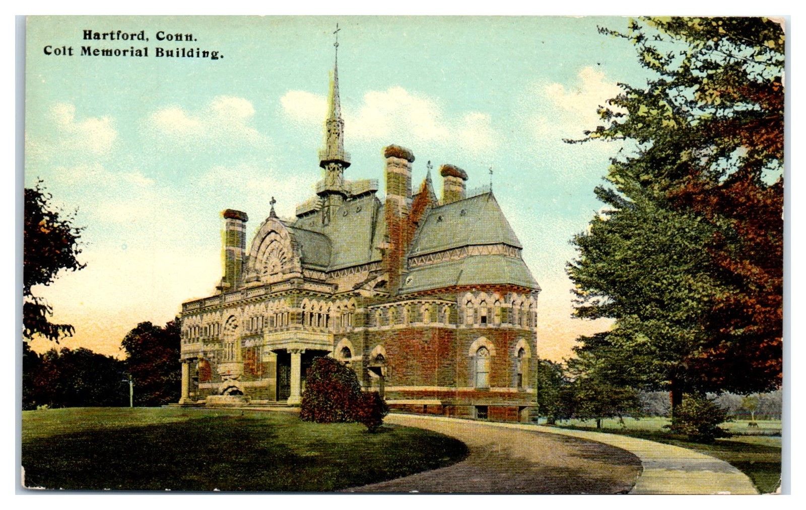 Early 1900s Colt Memorial Building, Hartford, CT Postcard | United ...