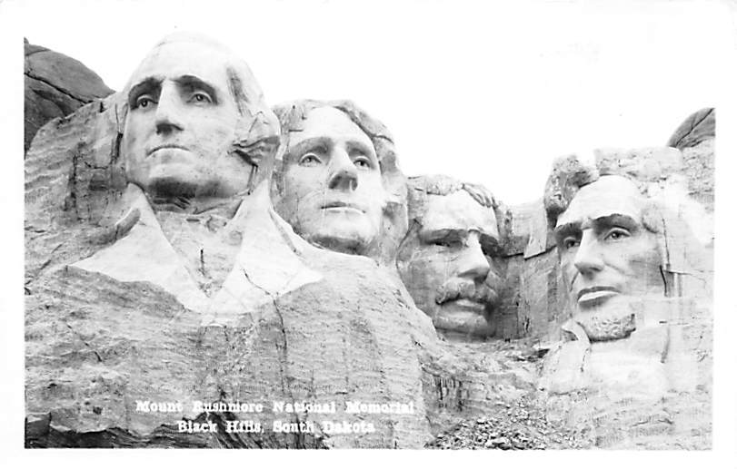 Mount Rushmore National Monument real photo Black Hills SD | United ...