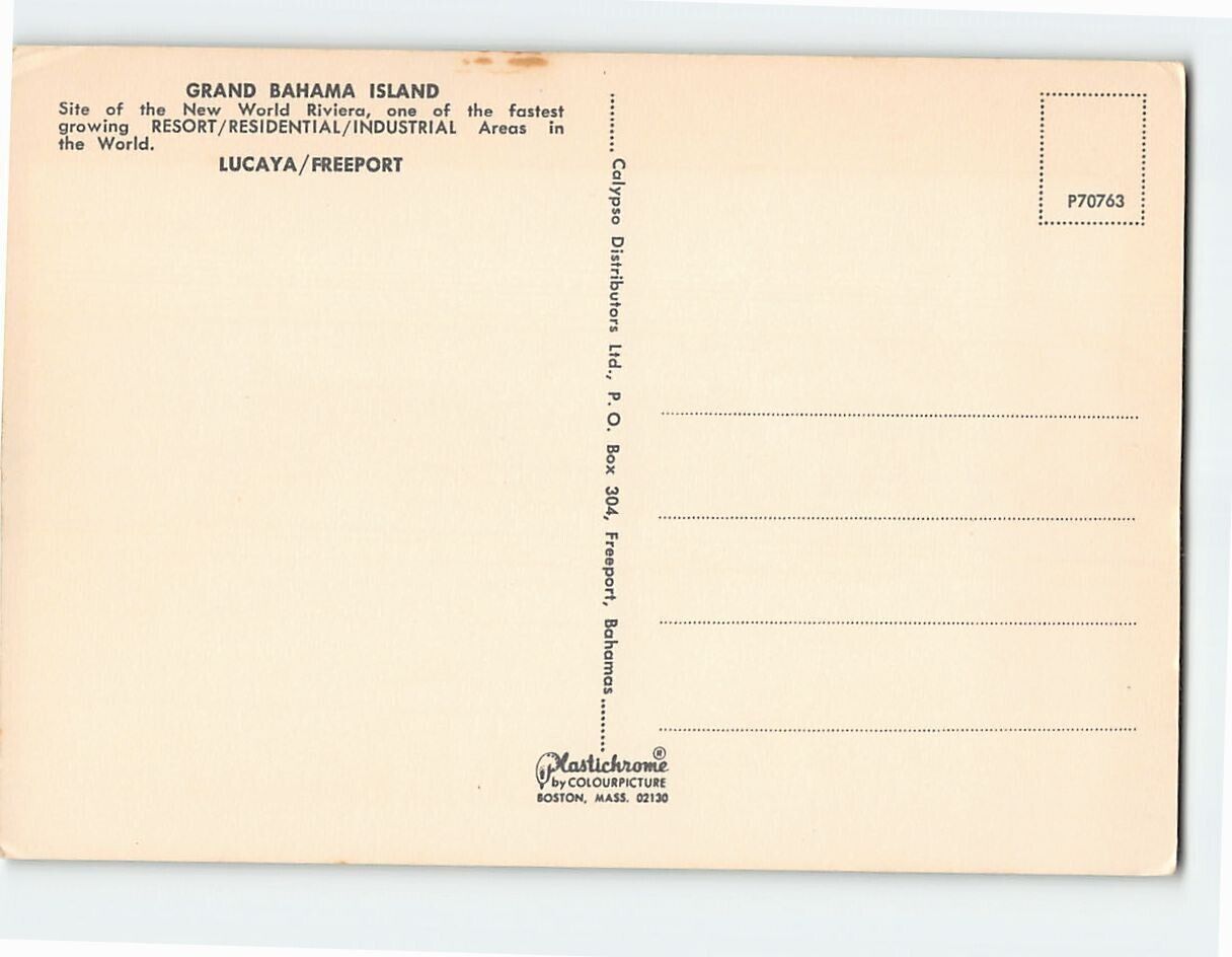 Postcard Grand Bahama Island, Bahamas | Latin & South America ...
