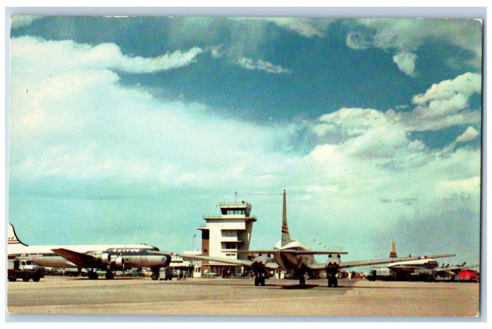 Denver Colorado CO Postcard Stapleton Airfield Aircraft Airplane ...