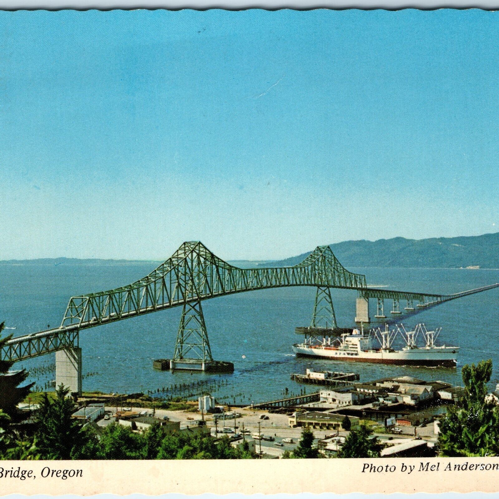 c1970s OR Astoria Megler Bridge Steel Cantilever Through-Truss Bridge ...