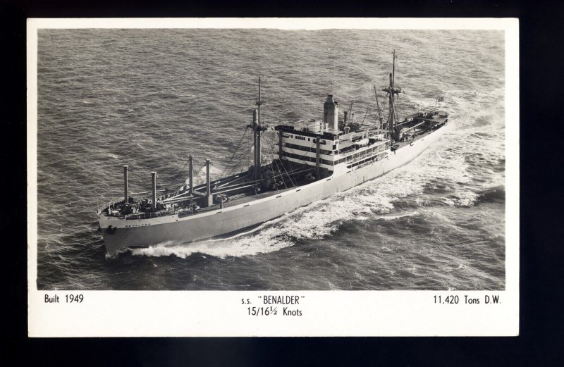 ca0700 - Ben Line Cargo Ship - Benalder - built 1949 - plainback ...