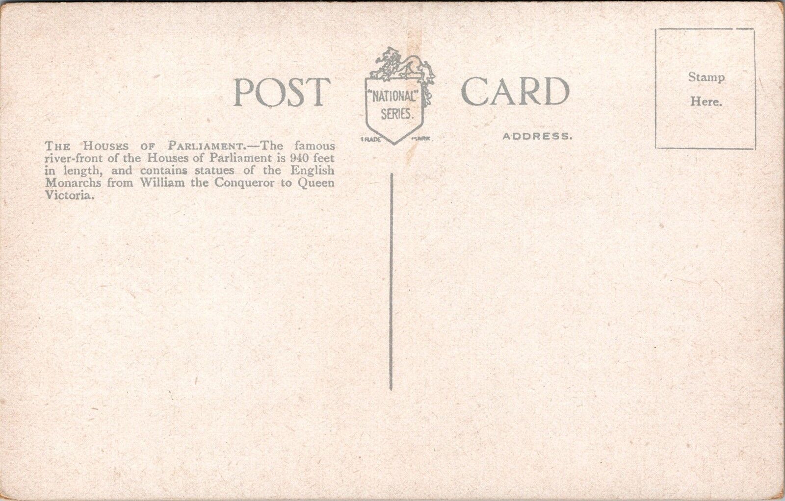 Vtg London England The Houses of Parliament River Front View 1910s ...