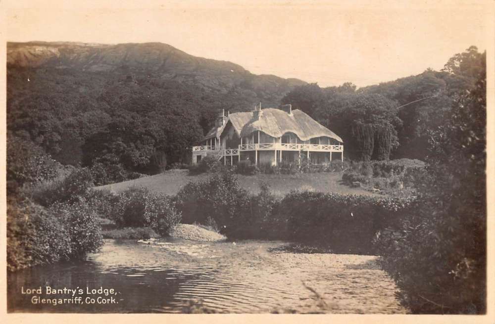 Glengarriff Co. Cork Ireland view of Lord Bantry's Lodge real photo pc ...