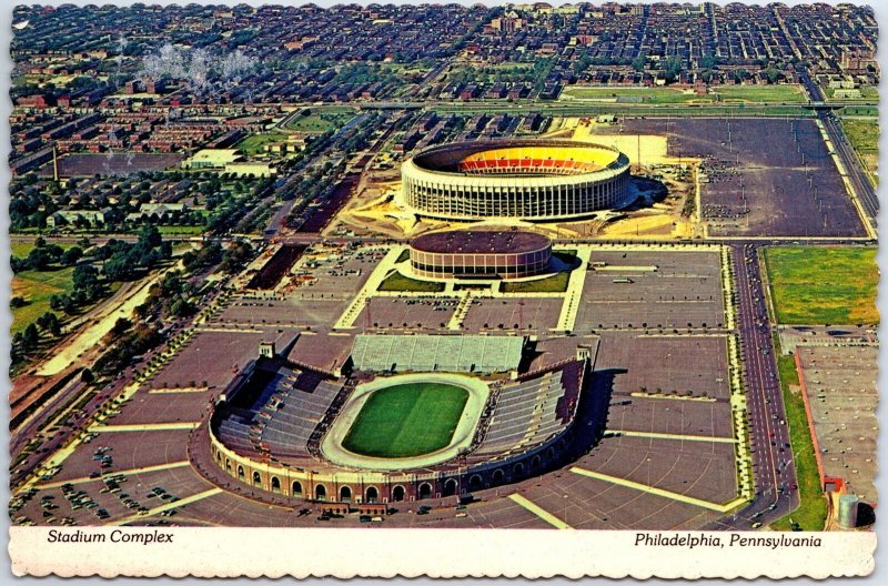 Vintage Continental Size Postcard Aerial of Stadium Complex ...
