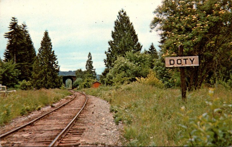 Washington Covered Bridge At Doty Old Railroad Brodge Crossing The ...