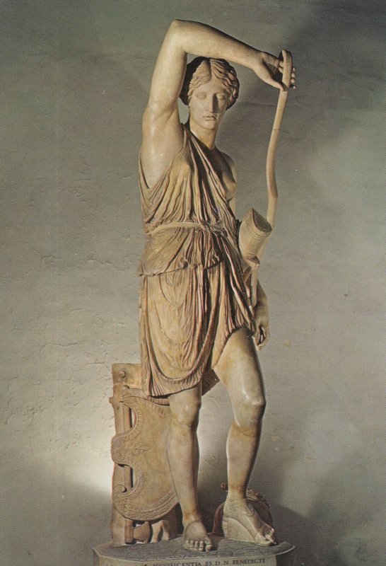 Statue De Amazzone Ferita Fidia Statue Italian Museum Postcard | Topics ...