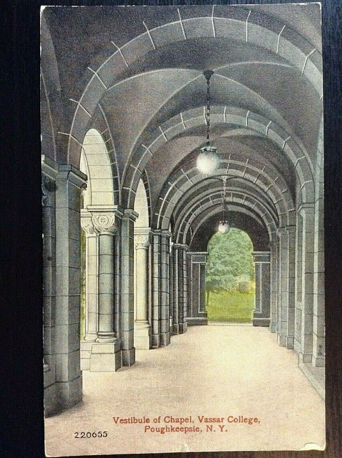 Vintage Postcard 1915-1930 Vestibule of Chapel Vassar College ...