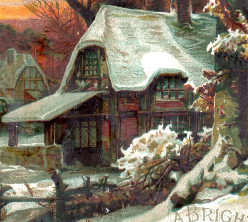 1880s Western Card Co. Sample Holiday Christmas Card Price List On Back ...