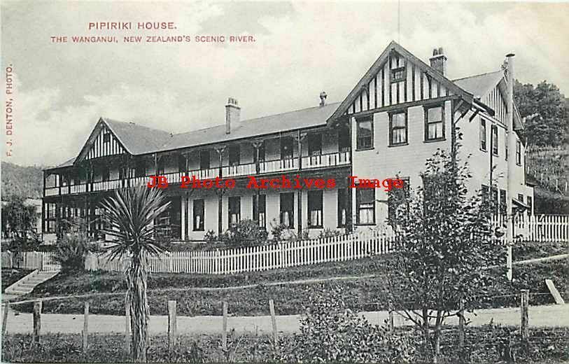 New Zealand, Wanganui River, Pipiriki House, F.J. Denton | Australia ...