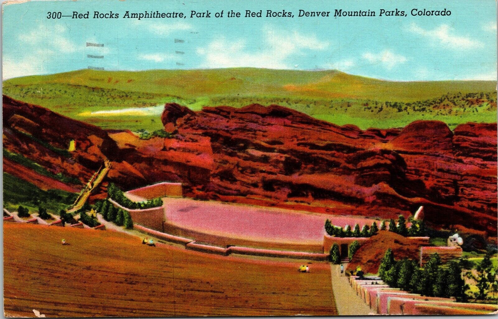 Red Rocks Amphitheatre Park Denver Mountain Parks CO Coloardo Postcard ...