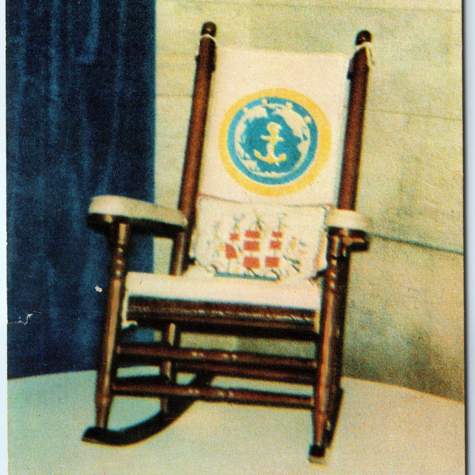 c1960s John F. Kennedy's Wood Rocking Chair Chrome PC Primitive Antique ...