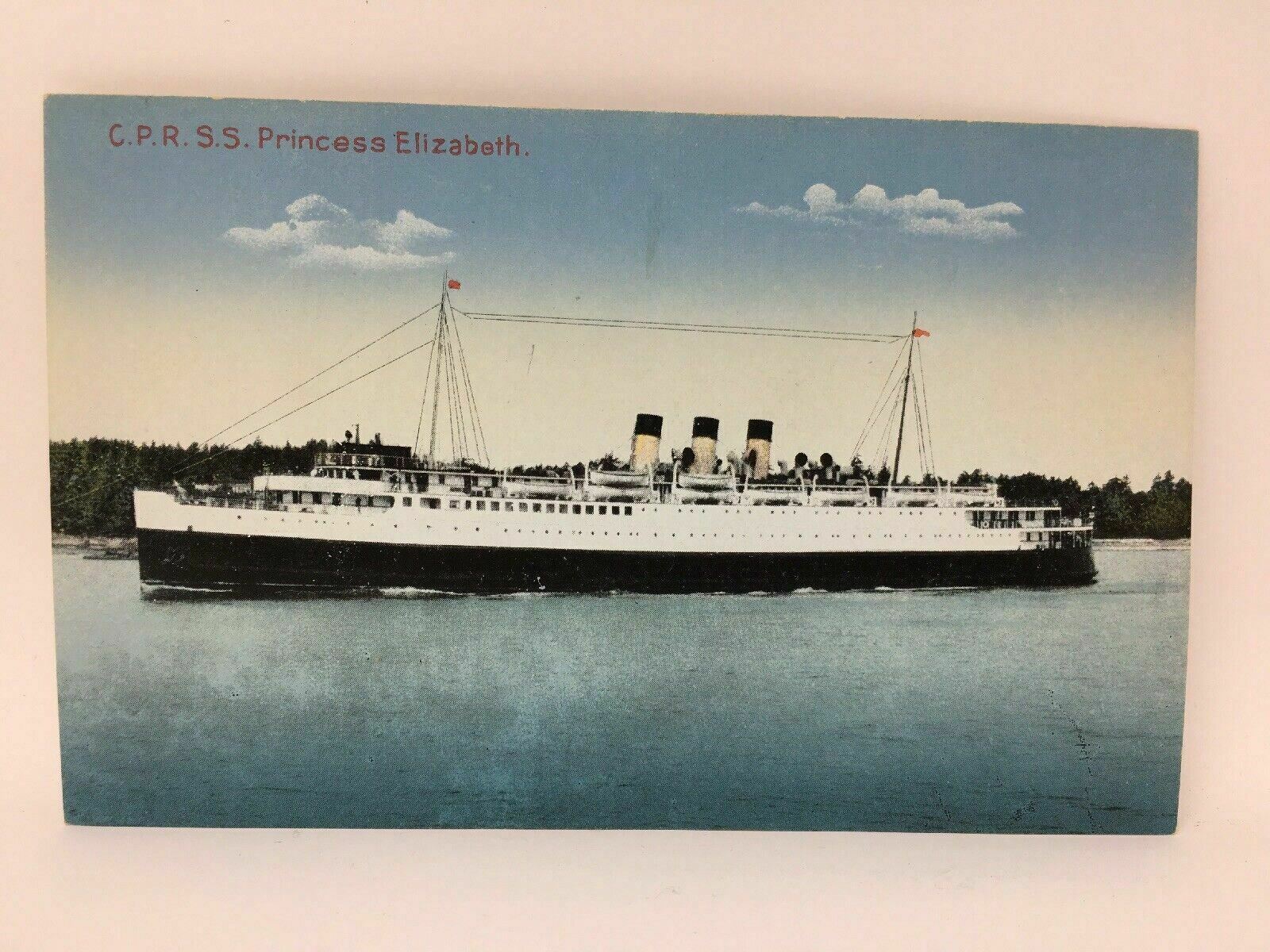 C.P.R. S.S. Princess Elizabeth Ship Postcard | United States - New ...